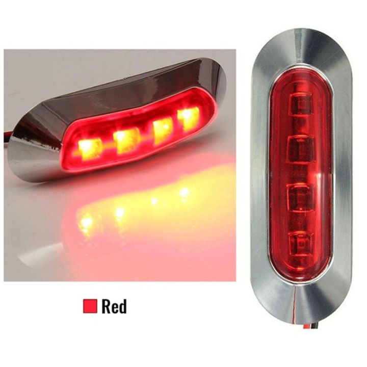 【Red】 9-35V Light External Lights for Car Caravan 12v Side Marker ...
