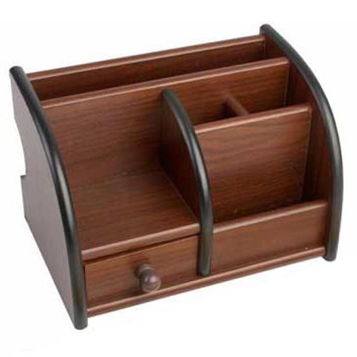Wooden Pen Holder Desk Organizer - Classy Stationery Holder by ZinZen ...