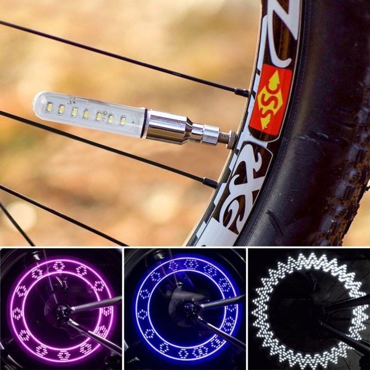 3 Colors Bicycle Wheel Lights Mountain Bike Parts Safety Wheel Lights ...