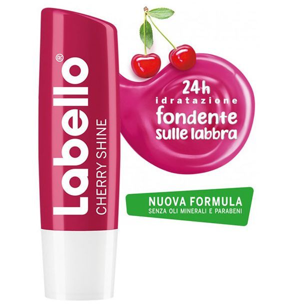 Original Germany LABELLO Cherry Shine Lip Balm with Soft lab4 Red Shine ...