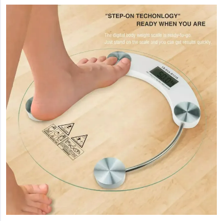 Digital Electronic Personal Body Weight Scale Tempered Glass | Daraz.lk