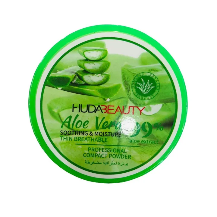 Huda Beauty -Aloe vera waterproof compact powder 100% Originall First ...