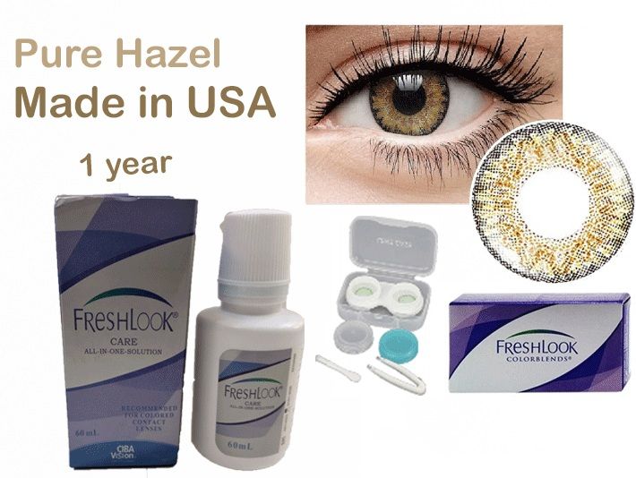 Colour PURE HAZEL - Fresh Look phel Color Blends Contact Lens - Full ...