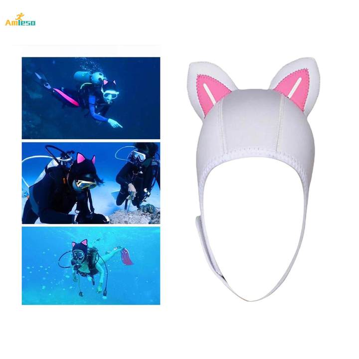 Scuba Diving Hood Cap 3mm Neoprene Hood Headgear Head Cover Thermal ...