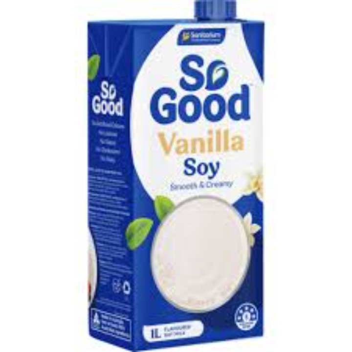Sanitarium So Good Vanilla Soy Smooth & Creamy Flavoured Soy Milk 1L ...