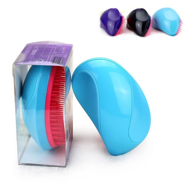 Hot Style Handle Detangling Comb Tangle Hair Brush Mouse Comb ...
