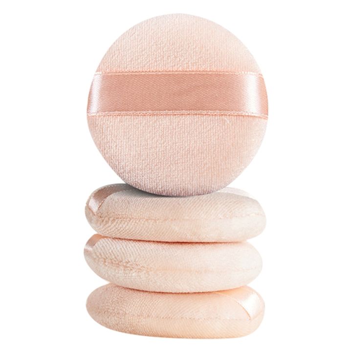 4Pcs Loose Powder Puff Pad Cosmetic Sponges Velour Makeup Applicator ...