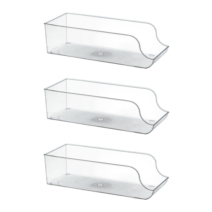 3pcs Drink Dispenser Organizer for Refrigerator, Clear Plastic Tall ...