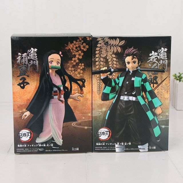 【DIV MALL】14-25cm Anime Demon Slayer Figure Nezuko Kamado Tanjirou ...