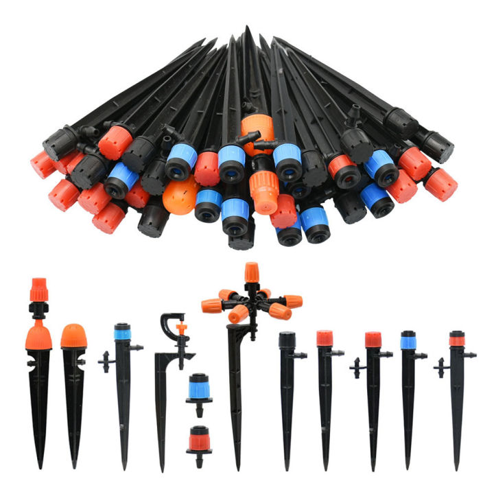 Garden Watering Drip Irrigation Sprinkler Misting Nozzle on Stake ...