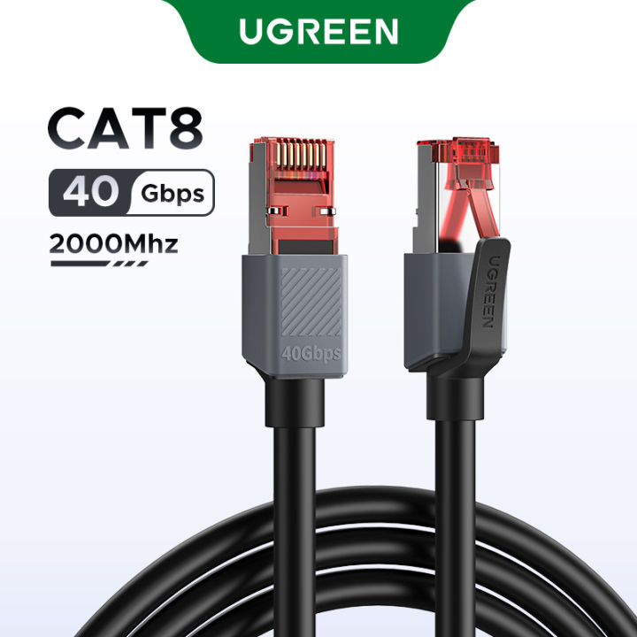 【In-Stock】 UGREEN Ethernet Cable Cat8 40Gbps RJ45 Cable for PS5 NAS Computer PC Network Patch ...