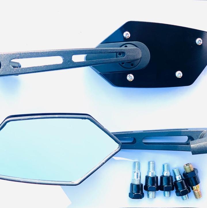 Universal Metal arm side mirror 2 pcs for all bikes Black Colour | Daraz.lk