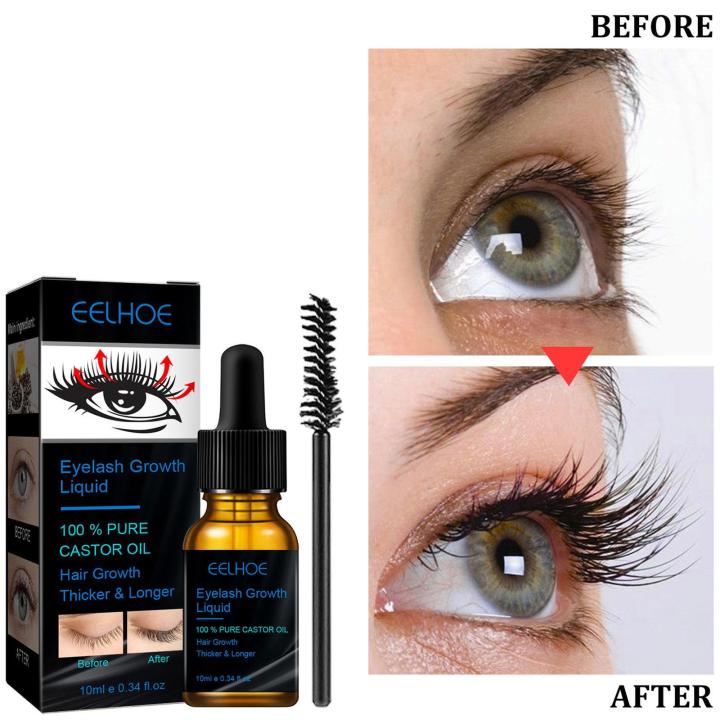 Castor Oil Mascara Natural Thick Long Curling Moisturizing Not Easy To ...