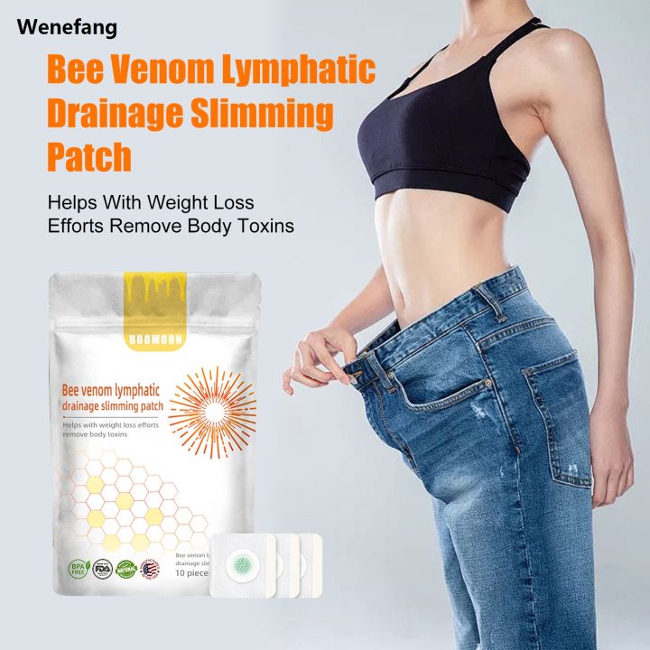 Wenefang Bee Venom Lymphatic Drainage Slimming Patch Lose Weight Detox ...