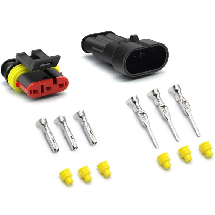 3 Pin Way Car Waterproof Electrical Connector, Plug Automotive 1.5Mm ...