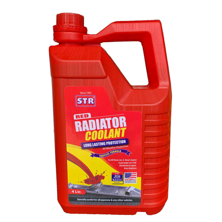STR Car Care Radiator Coolant 4Ltr - RED | Daraz.lk