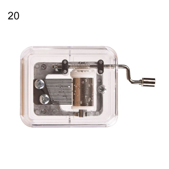 Convenient Hand-crank Music Box Easy Use Metal Exquisite Portable ...