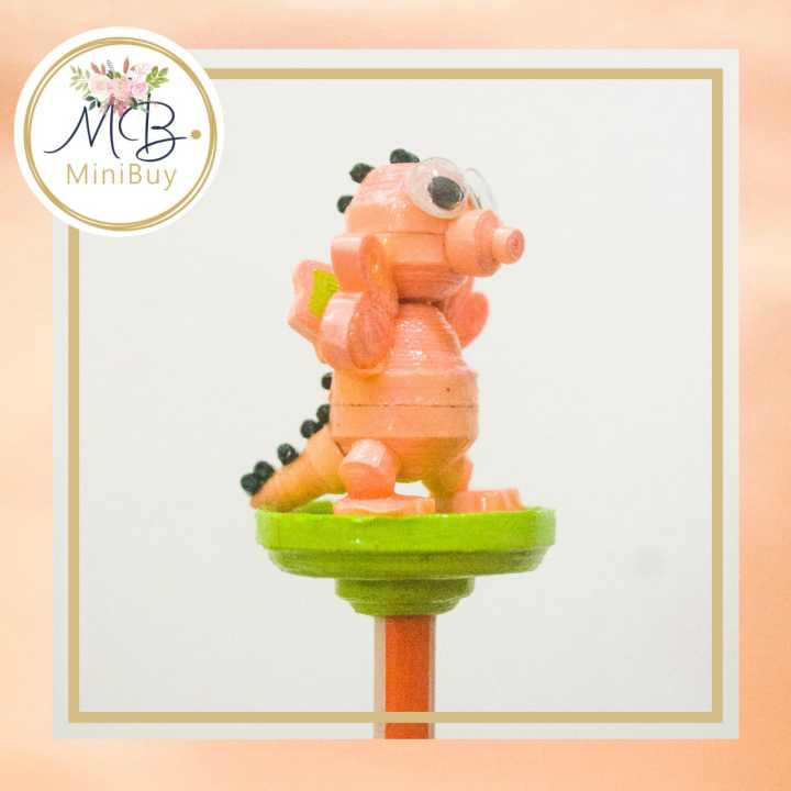 Beautiful Handmade Dino Pencil Toppers | Daraz.lk