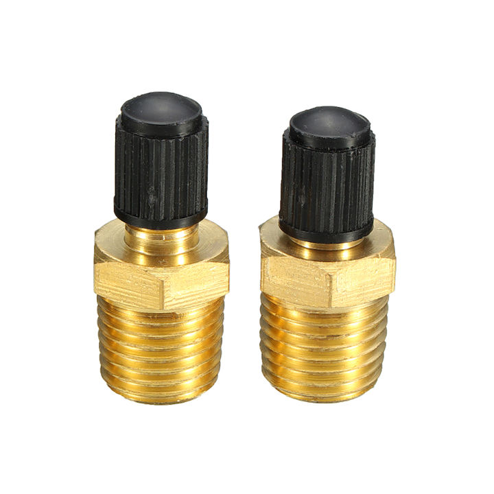 2PC Motors 1/4 Inches NPT MPT Solid Brass Air Compressor Tank Fill ...