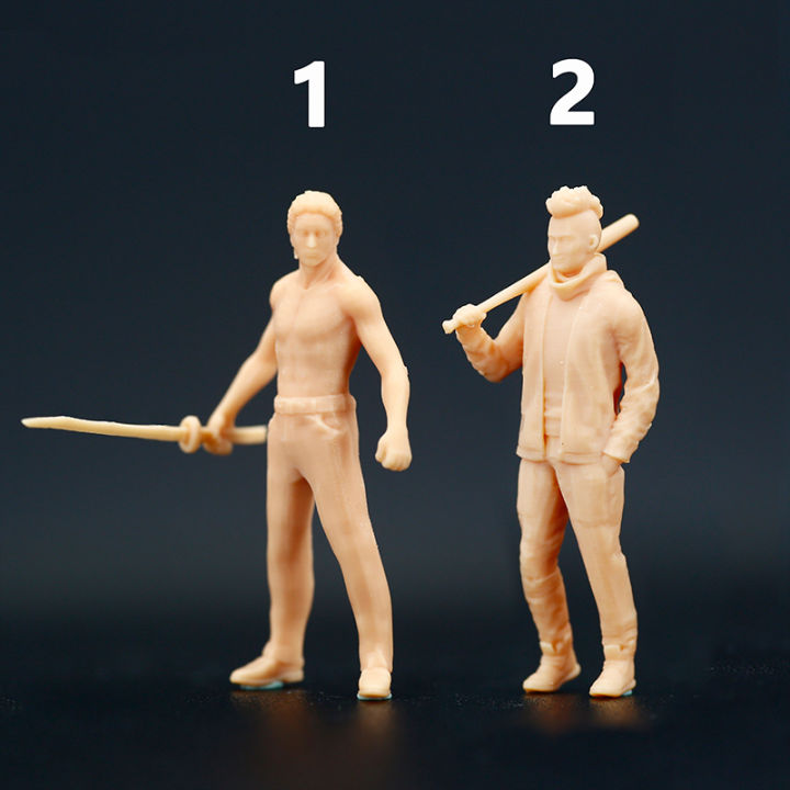 1:64 Man Japanese Katana Holding Stick Figure Miniature Male Model Need ...