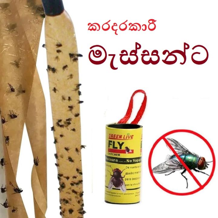 Sticky Fly Trap Paper Strips for flies Gnat and pest control | Daraz.lk