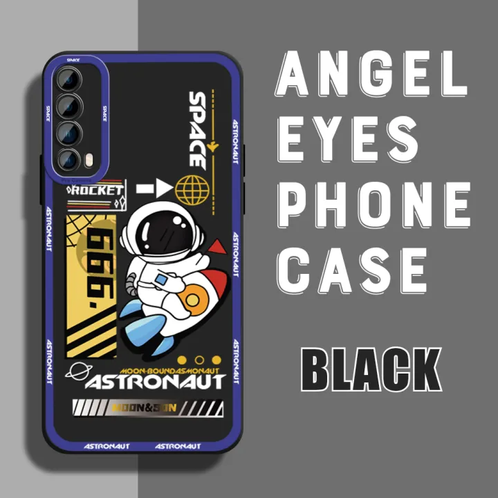 FHKL for Huawei Y7A Angel Eye Soft Back Cover Rocket Astronauts ...