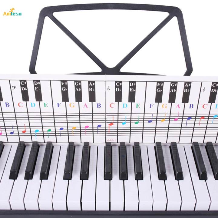 Piano Chart Portable Durable Keyboard Practice Paper for Beginers Kids ...