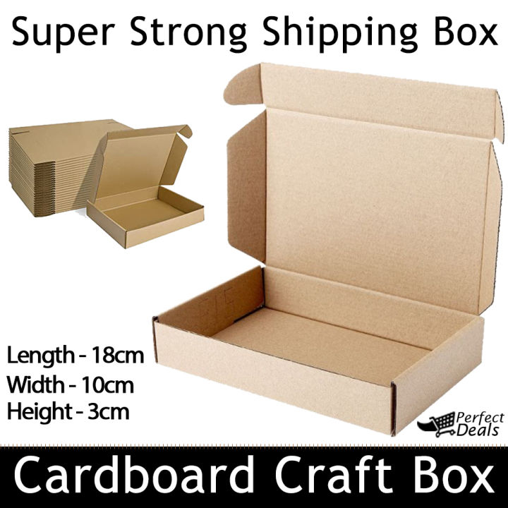 Perfect Craft Shipping Boxes (18cm x 10cm x 3cm) Cardboard box shipping ...