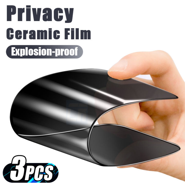 1-3PCS Anti-spy Privacy Ceramic Soft Film For Xiaomi Redmi Note 12 11 ...