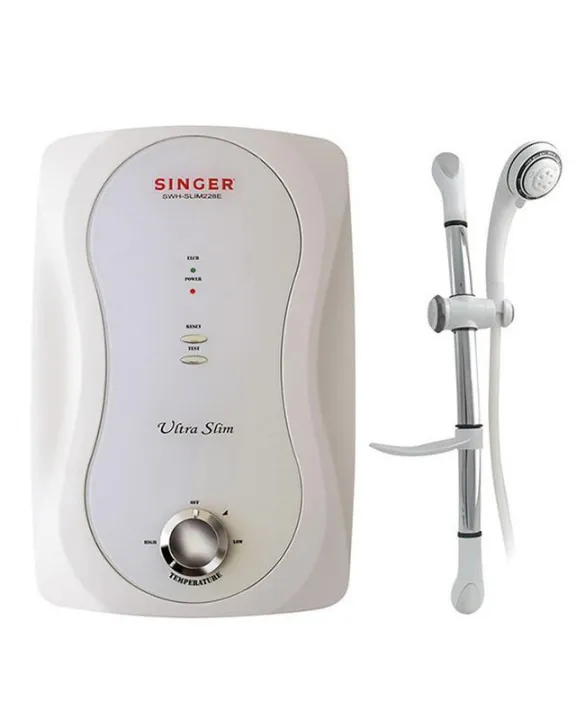 Singer Instant Water Heater Slim Without Pump - White - SWH228E | Daraz.lk