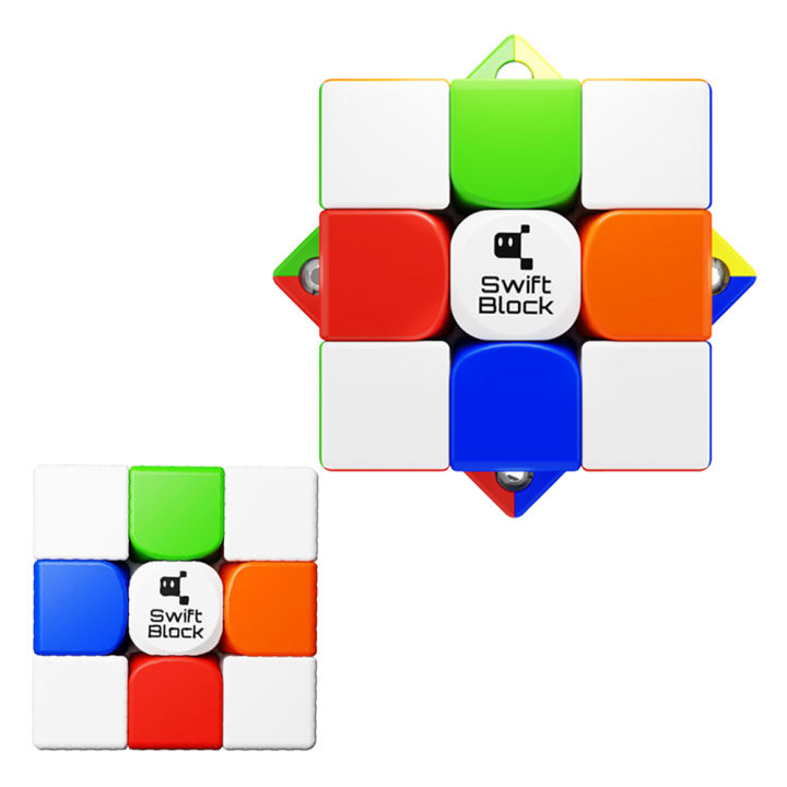 Kidlove Gan Swift Block 355s 3x3 Magnetic Magic Speed Cube Stickerless ...