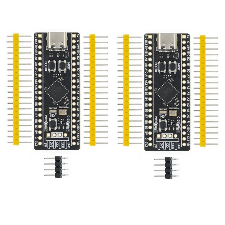 2Pcs STM32F411 Development Board, STM32F411CEU6 STM32F4 Learning Board, Support for Programming ...