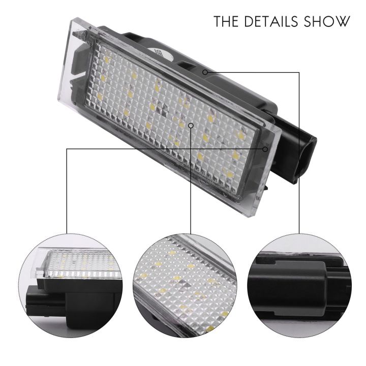 BRADOO 2Pcs Car LED Number License Plate Light For 2 2 3 Master | Daraz.lk