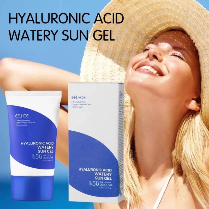 Hyaluronic Acid Moisturizing Sunscreen Gel outdoor summer Sunblock ...