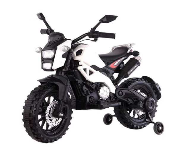 Exlater Bike Kids Bike Ride Rechargeable Bike White | Daraz.lk