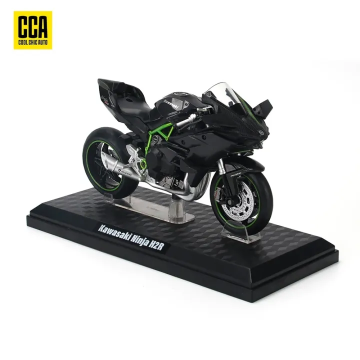 kawasaki ninja h2r toys CCA 1:12 Kawasaki Ninja H2R with base alloy die-cast car motorcycle ...