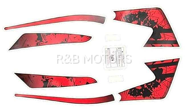 Hero Hunk Bs4 Black Bike Red Sticker Complete Kit | Daraz.lk