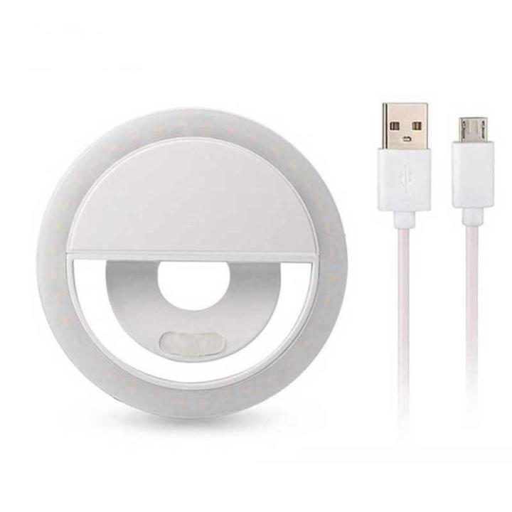 USB Charge Led Selfie Ring Light Mobile Phone Lens LED Selfie Lamp Ring ...