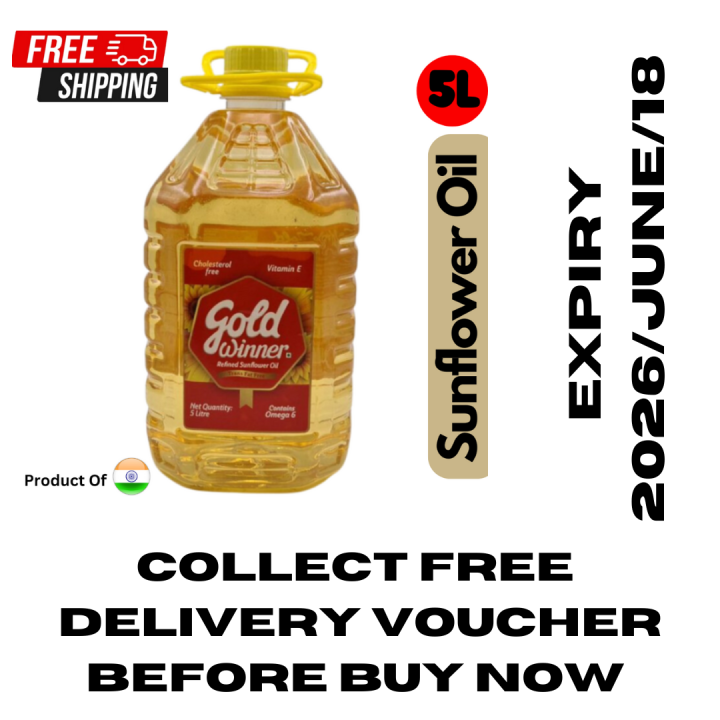 Gold Winner Sunflower Oil 5L | Daraz.lk
