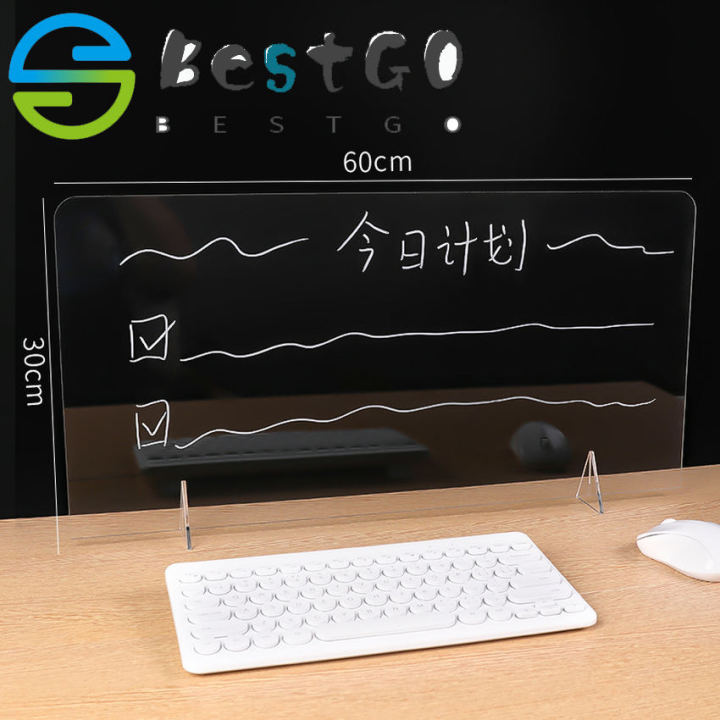 【BestGO】Desktop Transparent Acrylic Note Board Student Message Board ...