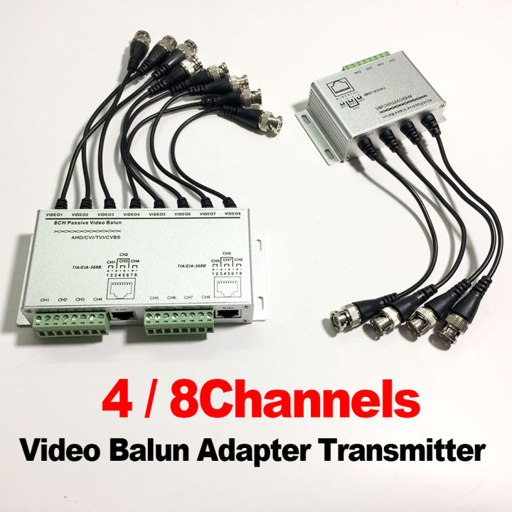 4 or 8 Channel CCTV Passive Video Balun RJ-45 UTP Twisted Pair Cable BNC Output | Daraz.lk