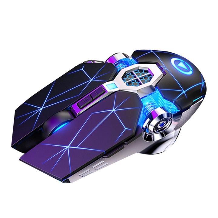 A7 2.4G WL Portable Rechargeable Mute Backlit Gaming Mouse for Laptops ...