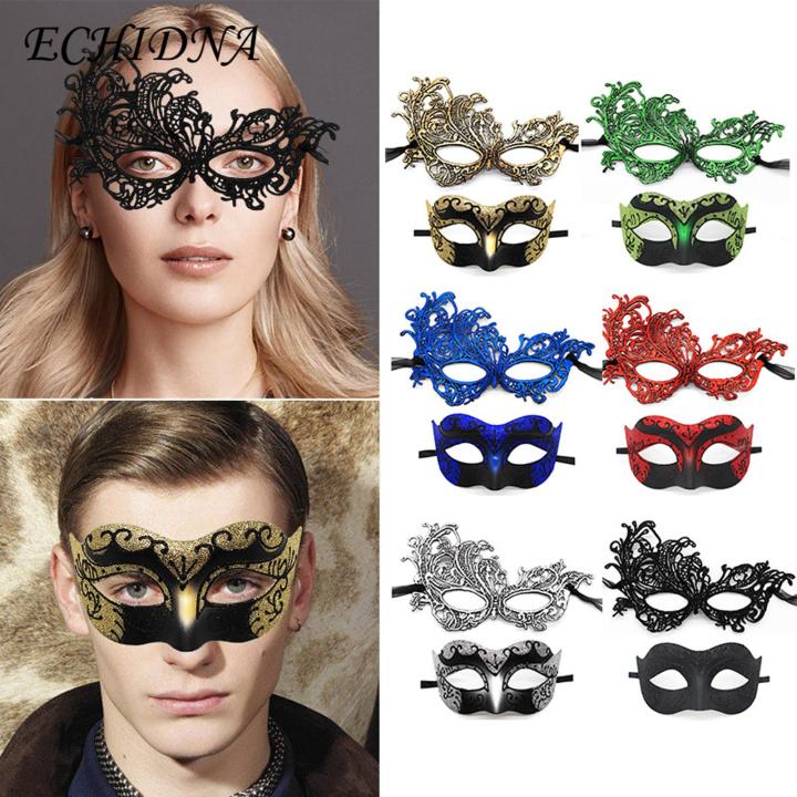 Fit Eye Cover 1 Set Halloween Eye Cover Elegant Venetian Style Couples ...