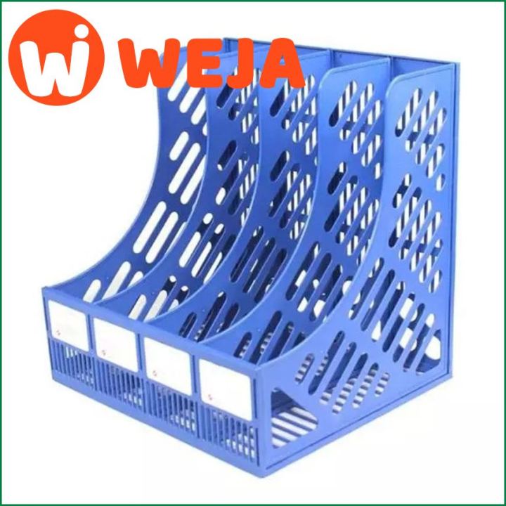 【WEJA】Desktop Storage File Rack Document Holder Vertical Bookshelf ...