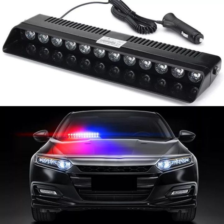 S12 Vip Light RGB Emergency Strobe 12LED Car Police Strobe Flash Vip ...