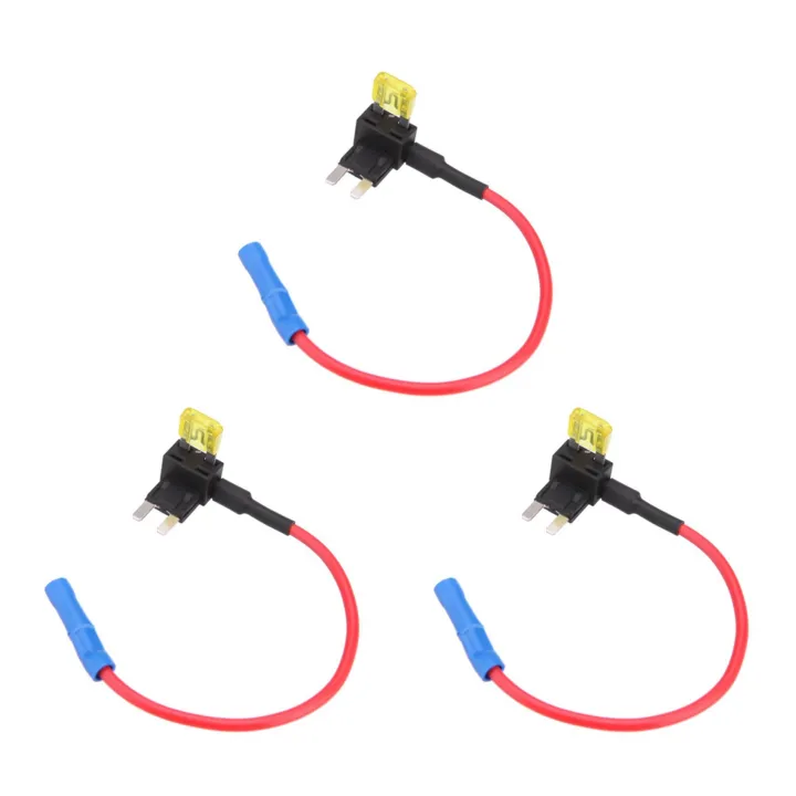 3X 2-Insert Blade Fuse Adapter Voltage Tap for Automotive Fuses ATT ...