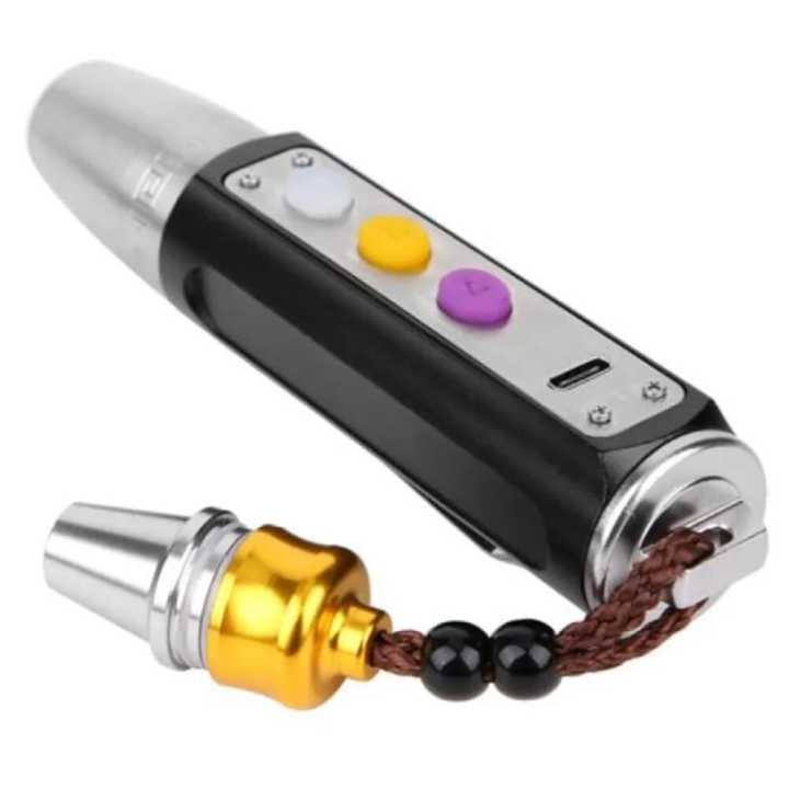 Multifunction Gem Checking Flashlight cob point Torch USB Charging ...