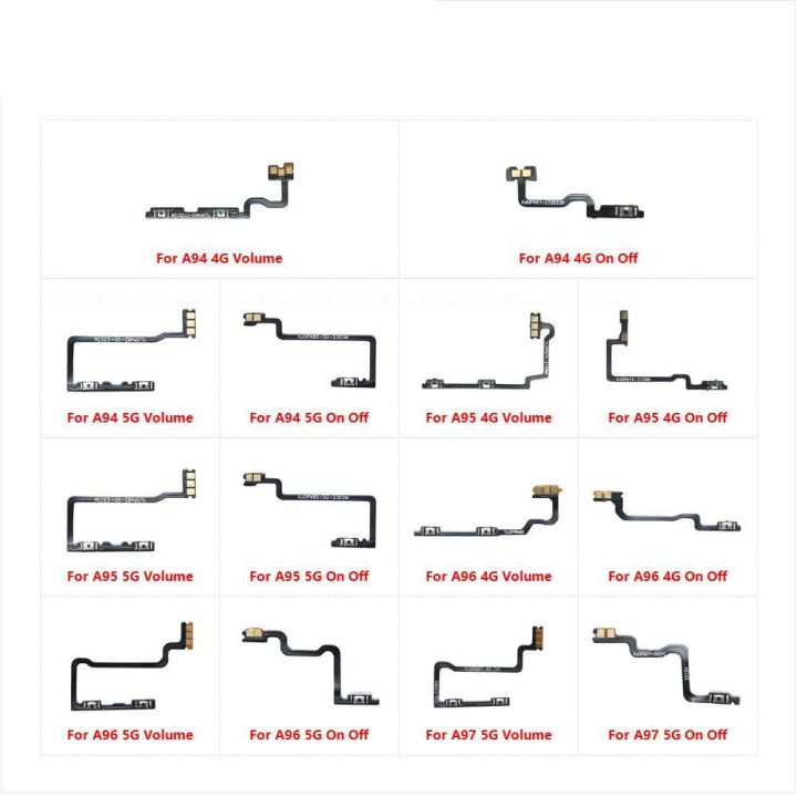Power ON OFF Mute Switch Control Key Volume Button Flex Cable Parts For ...