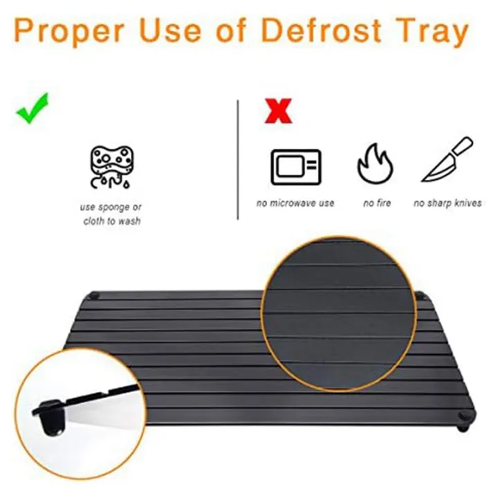 (GGBR) Defrosting Tray, Defroster for Defrost Freeze Food Quickly ...
