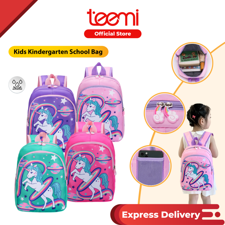 TEEMI Kindergarten Girls Kids Backpack Nursery Bag Large Capacity ...